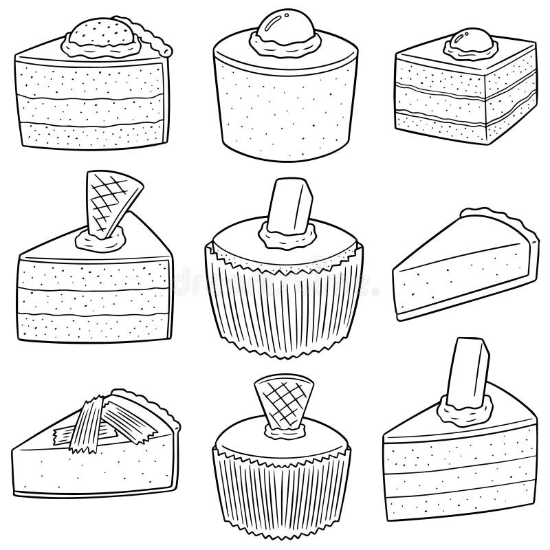 Vector set of cake mixer stock vector. Illustration of design - 144478853