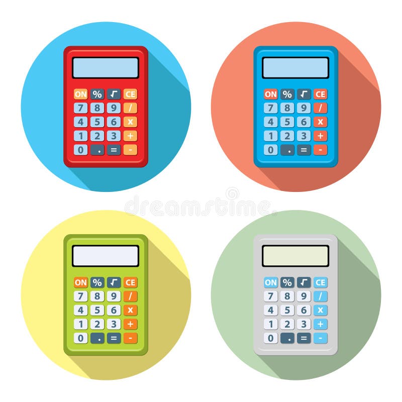 Button Calculators Stock Illustrations – 167 Button Calculators Stock ...