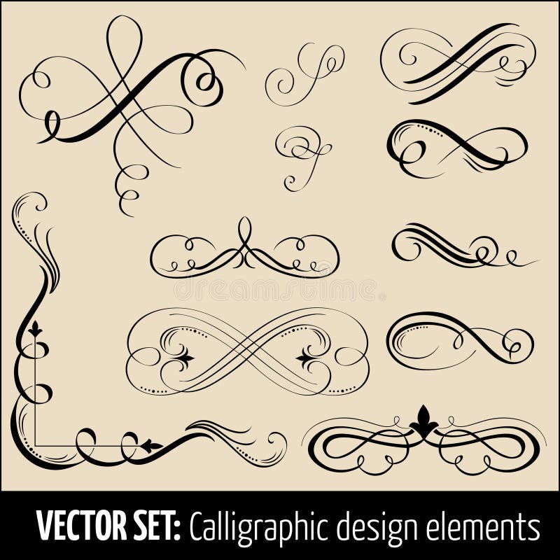 Vector Paragraph or Text Dividers, Fancy Design Elements Stock Vector ...