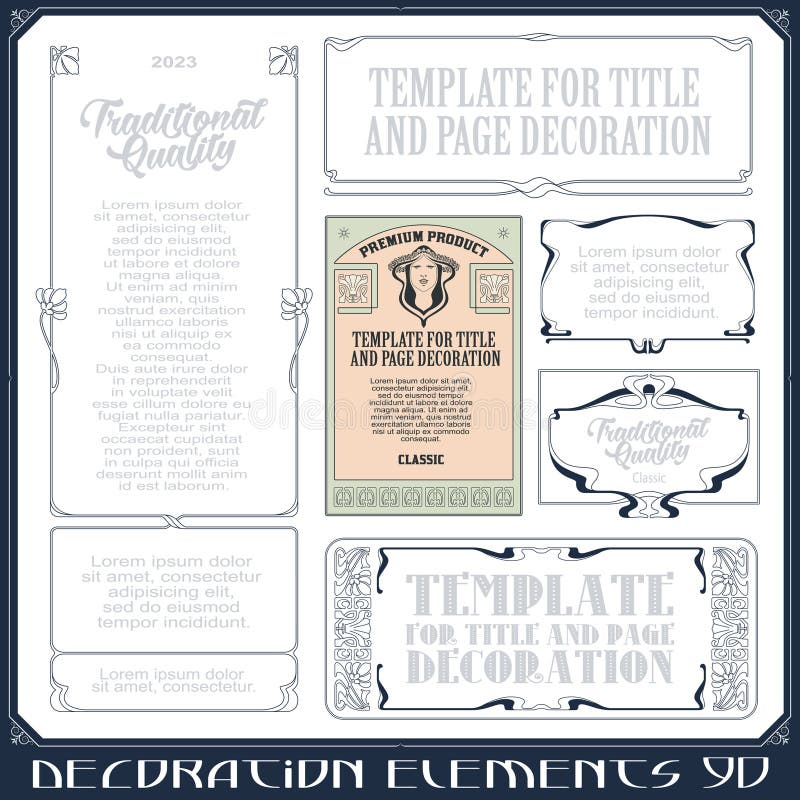 Vector Set of Calligraphic Design Elements and Page Decor Stock Vector ...