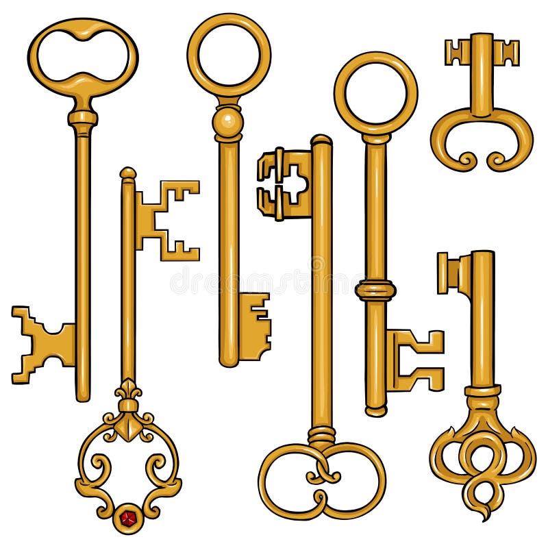 Set Cartoon Keys Stock Illustrations – 1,442 Set Cartoon Keys Stock ...