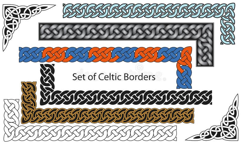 Celtic Knot Border stock vector. Illustration of woven - 12767608