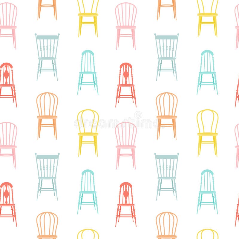 Vector set with chairs stock vector. Illustration of household - 72823359