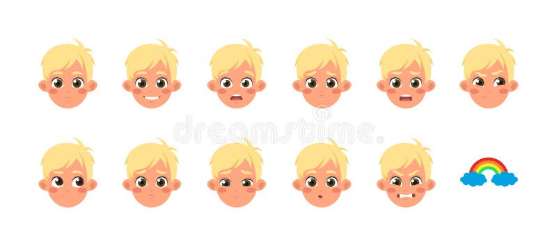 Vector Set of Character Constructor for Animation Stock Vector ...
