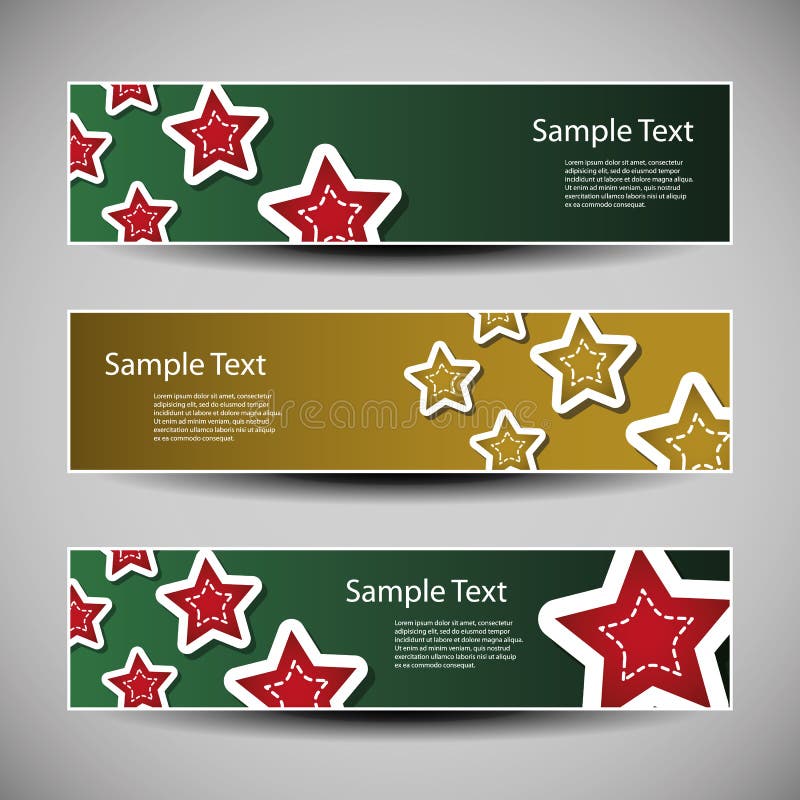 Christmas headers stock vector. Illustration of xmas, holiday - 6754742