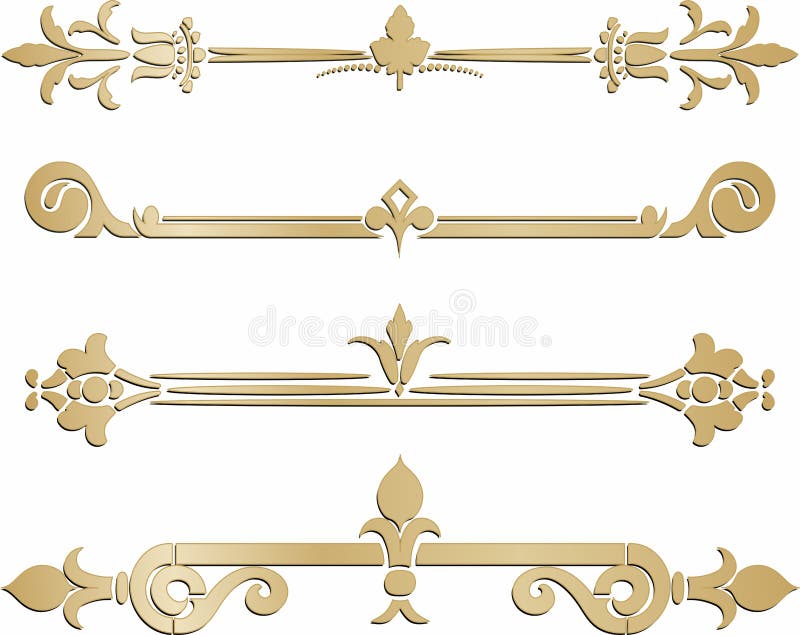 Classic Monograms, Borders and Frames. Stock Vector - Illustration of ...