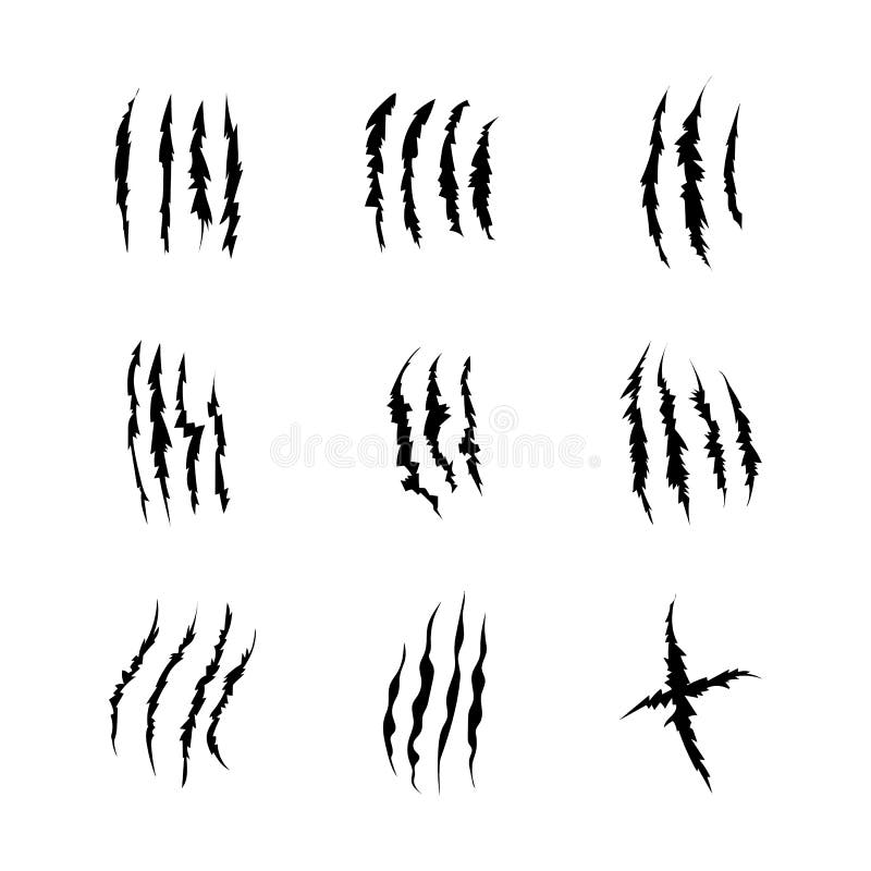 Claw Marks Stock Illustrations – 306 Claw Marks Stock Illustrations ...