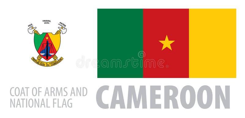 Flag of Cameroon. National Symbol, Vector Illustration Stock Vector ...