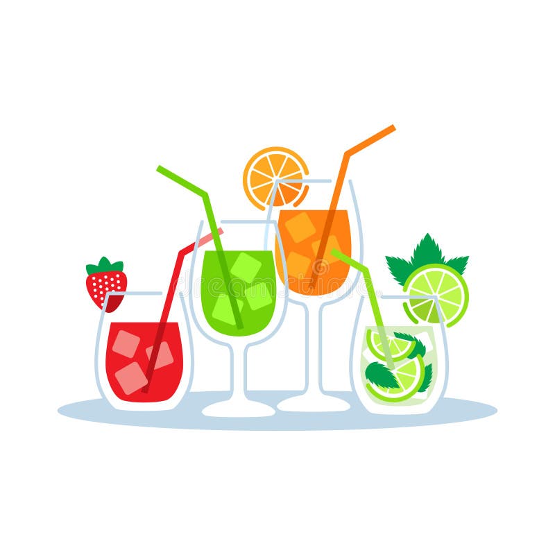 Alco Drinks Assortment Stock Illustrations – 3 Alco Drinks Assortment ...