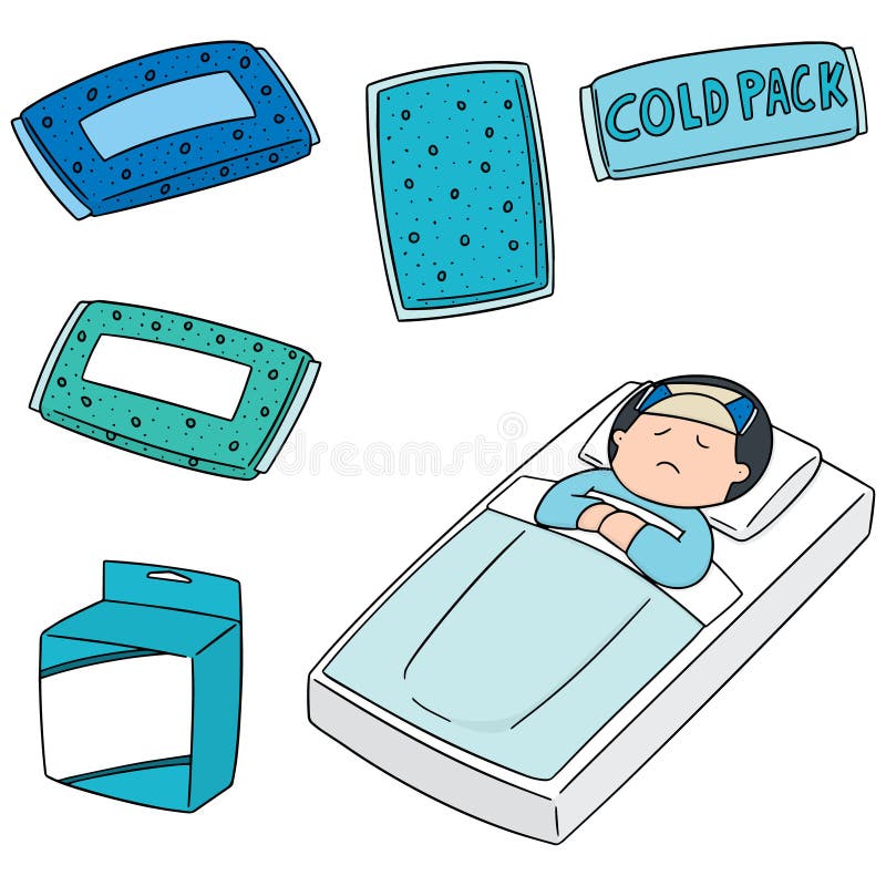 Vector set of cold pack stock vector. Illustration of design - 117655197