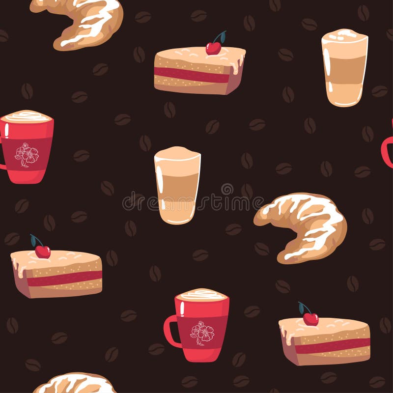 Vector Set Collection Design Seamless Pattern with Hand Drawn Cute ...