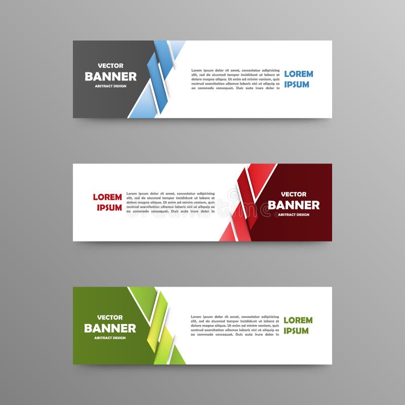 Vector Set of Color Banners , Abstract Design Stock Vector ...