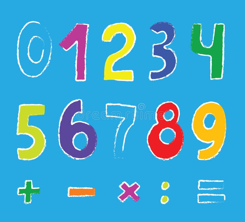 Clipart Numbers Color Stock Illustrations – 589 Clipart Numbers Color ...