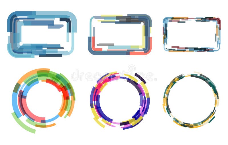 Colored frames Drawings stock vector. Illustration of rectangle - 33602256