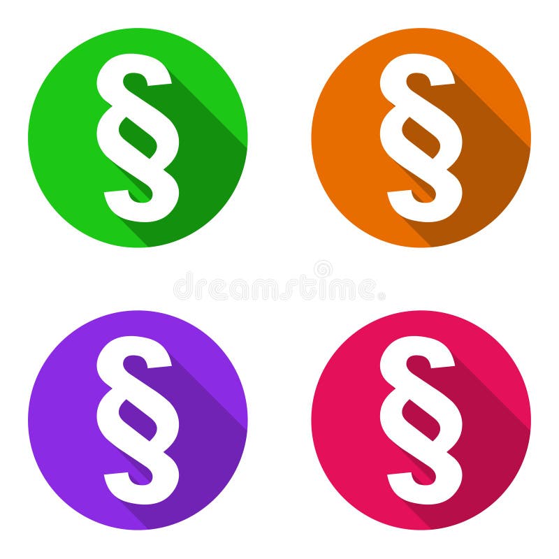 Vector Set Colorful Flat Icons Paragraph Stock Illustration ...