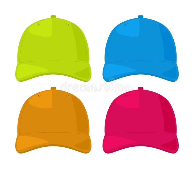 Baseball Cap. Front View. Vector Realistic Illustration Stock ...