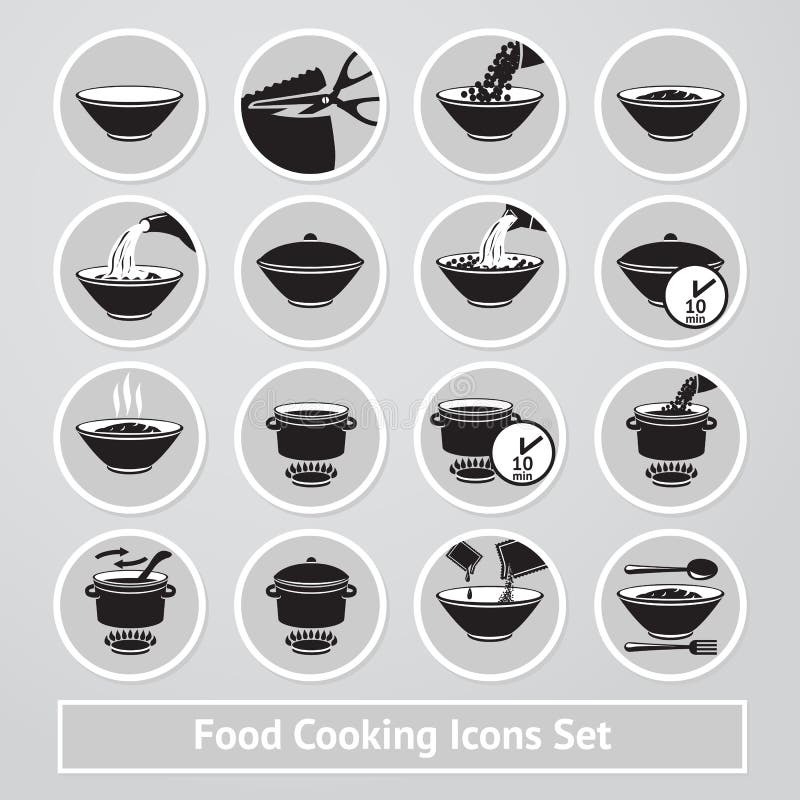 Cooking instructions stock vector. Illustration of microwave - 20176865