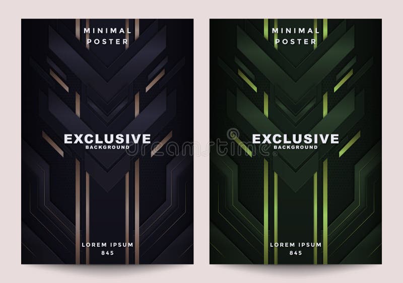 Set of Cover Design Template with Abstract Background Stock Vector ...