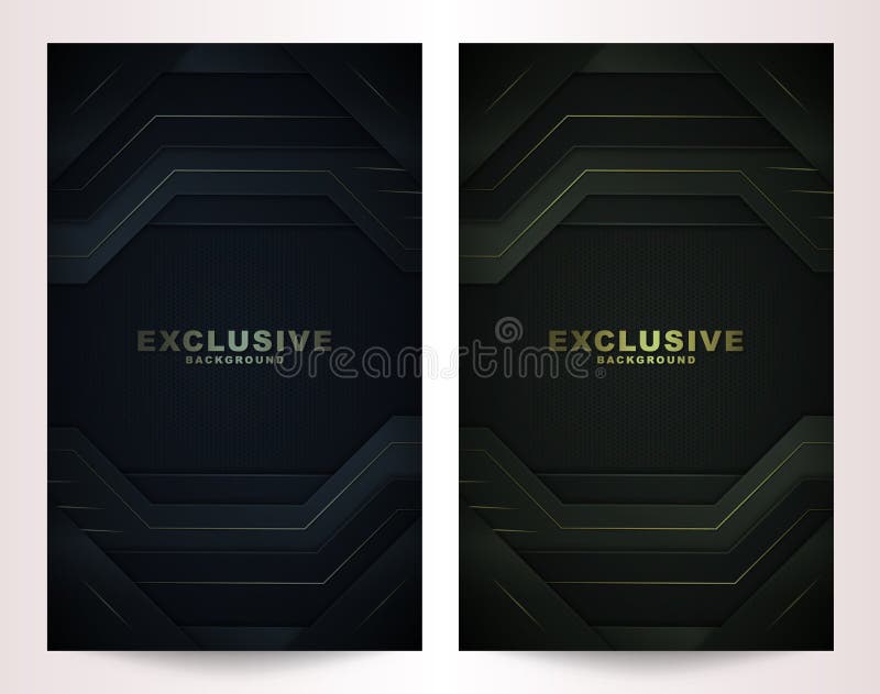 Vector Set of Cover Design Template with Abstract Background Premium ...