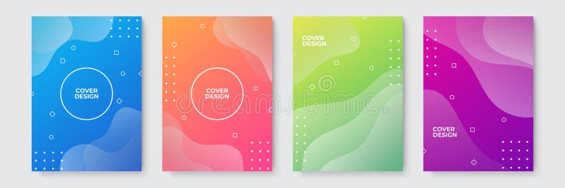 Vector Set of Cover Design Template with Minimal Geometric Patterns ...
