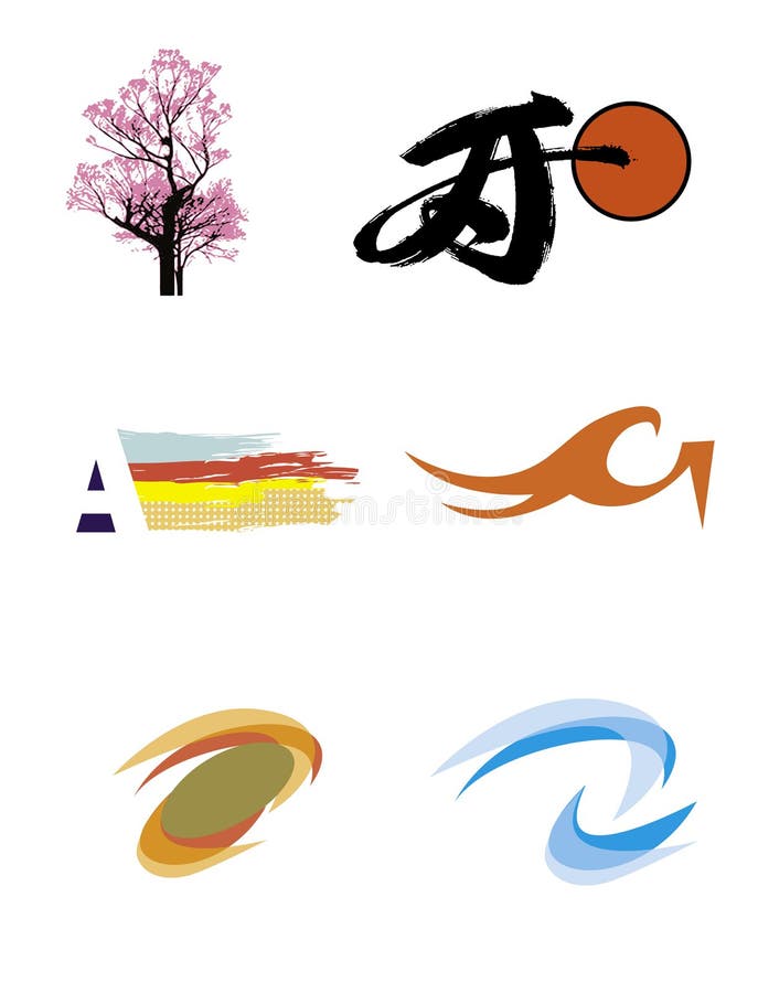 Vector Set for Creation of Logos 2 Stock Vector - Illustration of ...