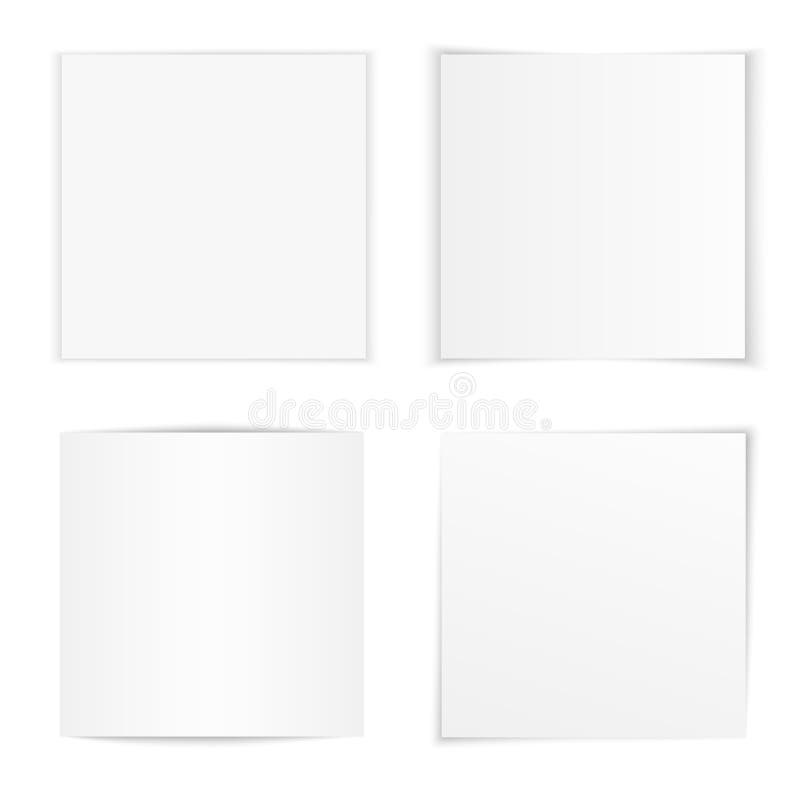 Vector Set of Curved Square Photo Frames Stock Vector - Illustration of ...