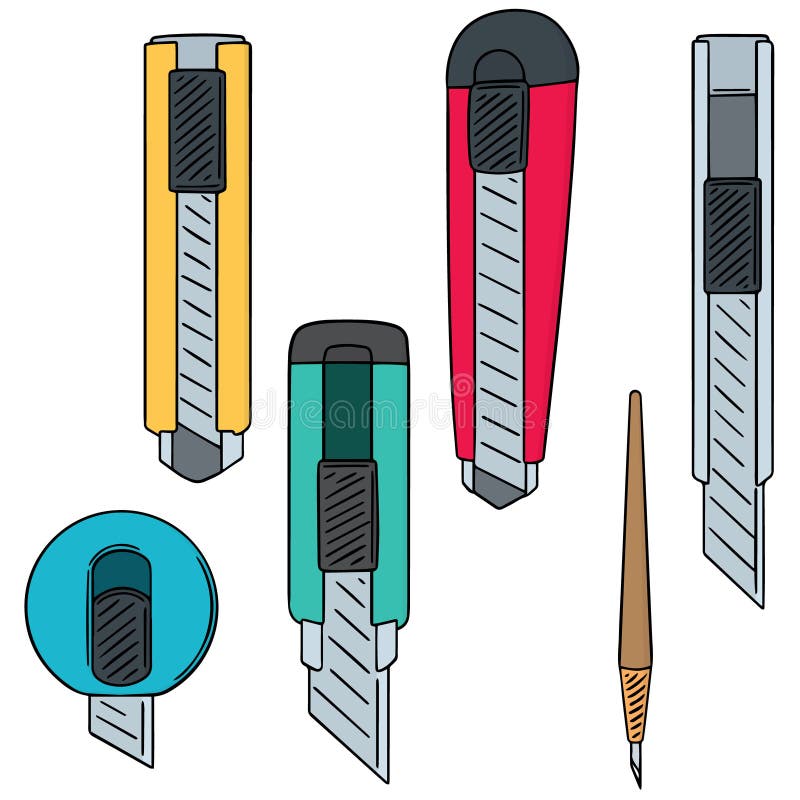 Vector set of cutter stock vector. Illustration of concept - 144478846