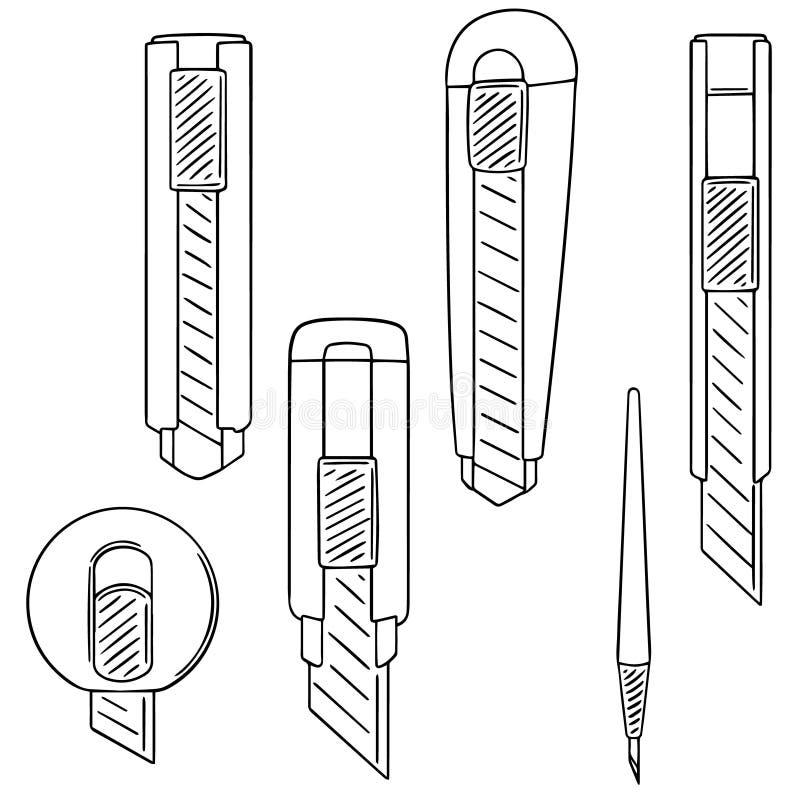 Vector set of cutter stock vector. Illustration of creative - 144478980