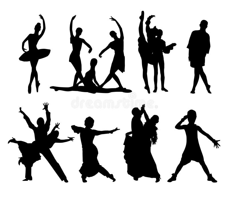 Outline of dancing couples stock vector. Illustration of dancing - 40947251