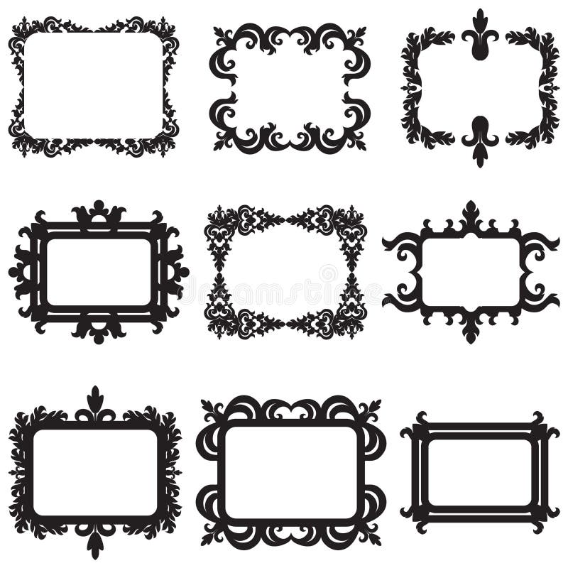 Vector Set of Decorative Horizontal Elements, Stock Vector - Illustration of decoration, culture ...