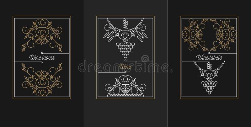 Vector Set of Design Elements Stock Vector - Illustration of ornamental ...