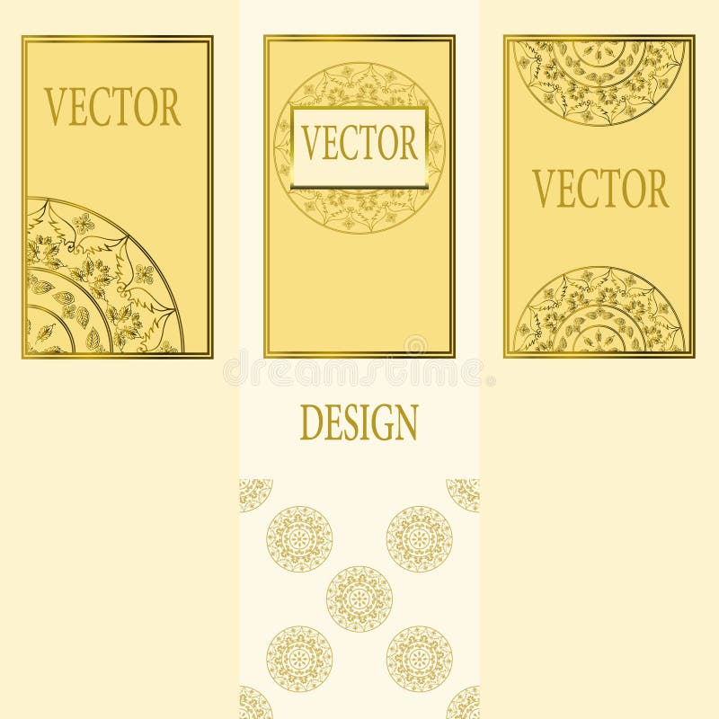 Vector Set of Design Elements, Labels and Frames for Packaging for ...