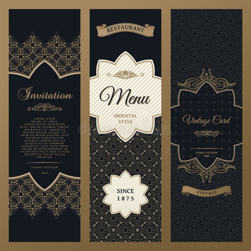 Vector Set of Design Elements Labels, Icon, Logo, Frame, Luxury ...