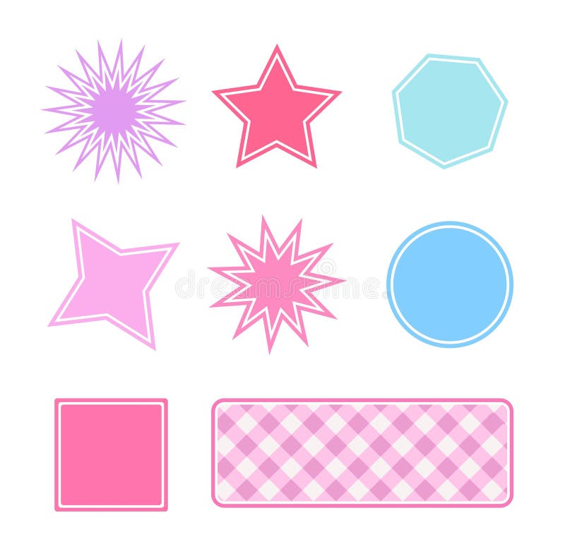 Vector Set of Design Elements Stickers, Patches and Stickers with Copy ...