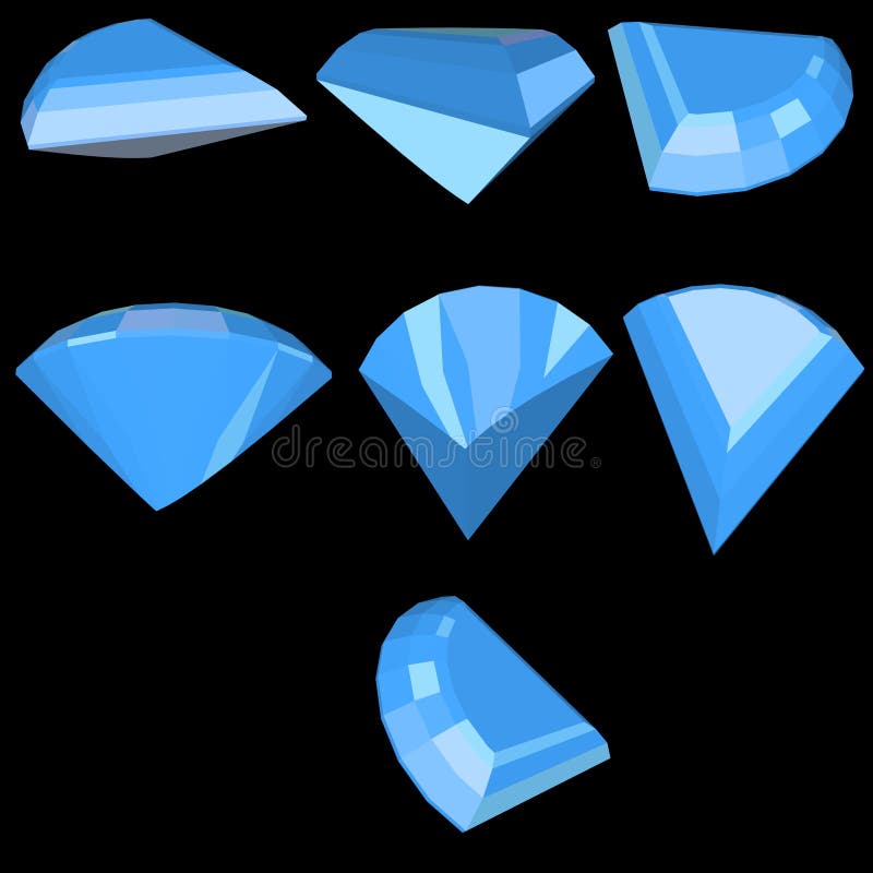 Vector Set of Diamond Design Elements Stock Vector - Illustration of ...