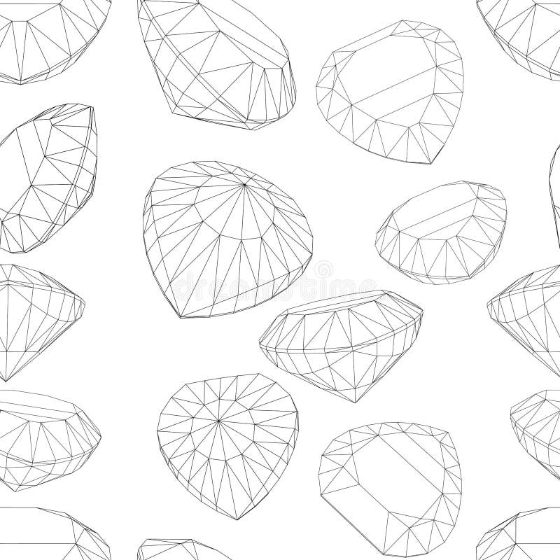 Vector Set of Diamond Design Elements Stock Vector - Illustration of ...