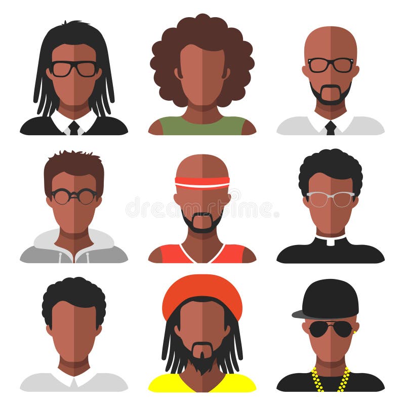 African American People Icons Stock Illustrations – 1,616 African ...