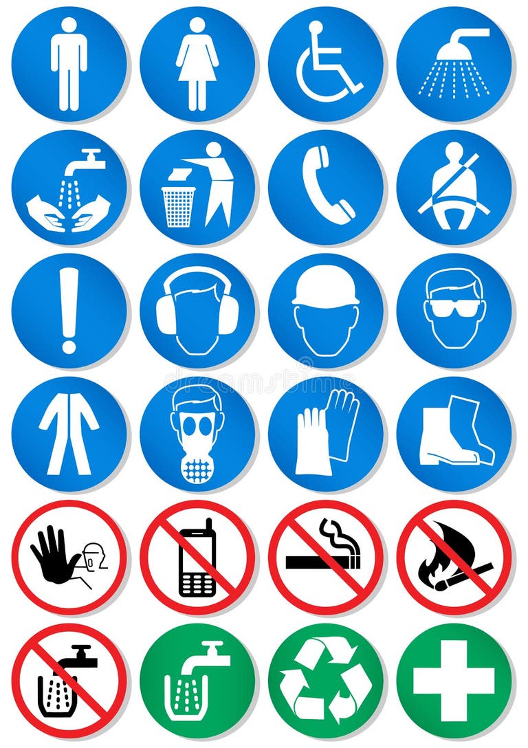 Different International Communication Signs Stock Illustrations – 128 ...