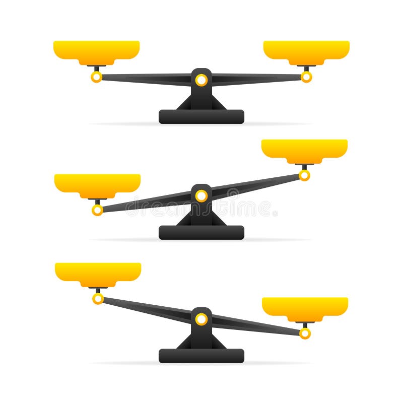 Vector of Set of Different Scales in a Flat Style on White Background ...