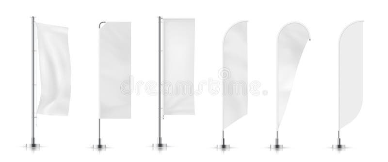 Vector Set of Different Types Banner Flag Stock Vector - Illustration ...