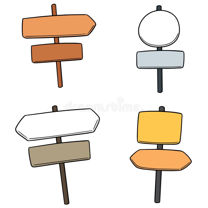 Street Direction Sign Post Sketch Stock Illustrations – 337 Street ...