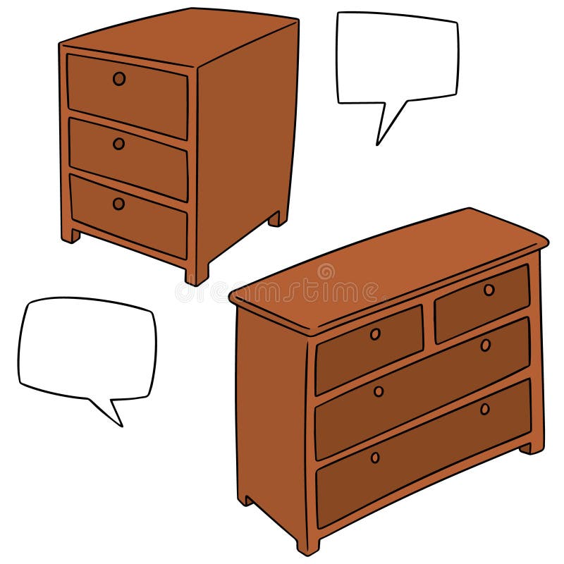 Vector set of drawer stock vector. Illustration of container - 117619437