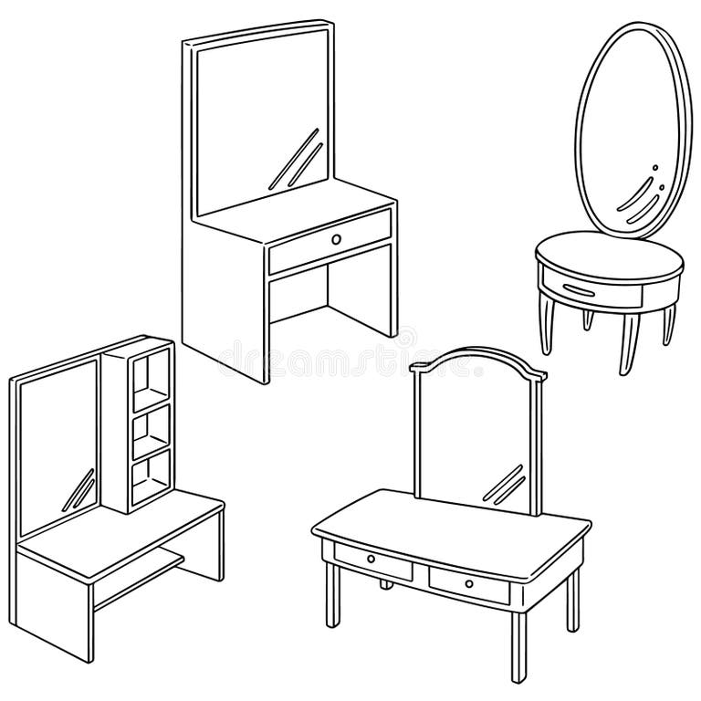 Dressing Table Clip Art Stock Illustrations – 70 Dressing Table Clip ...