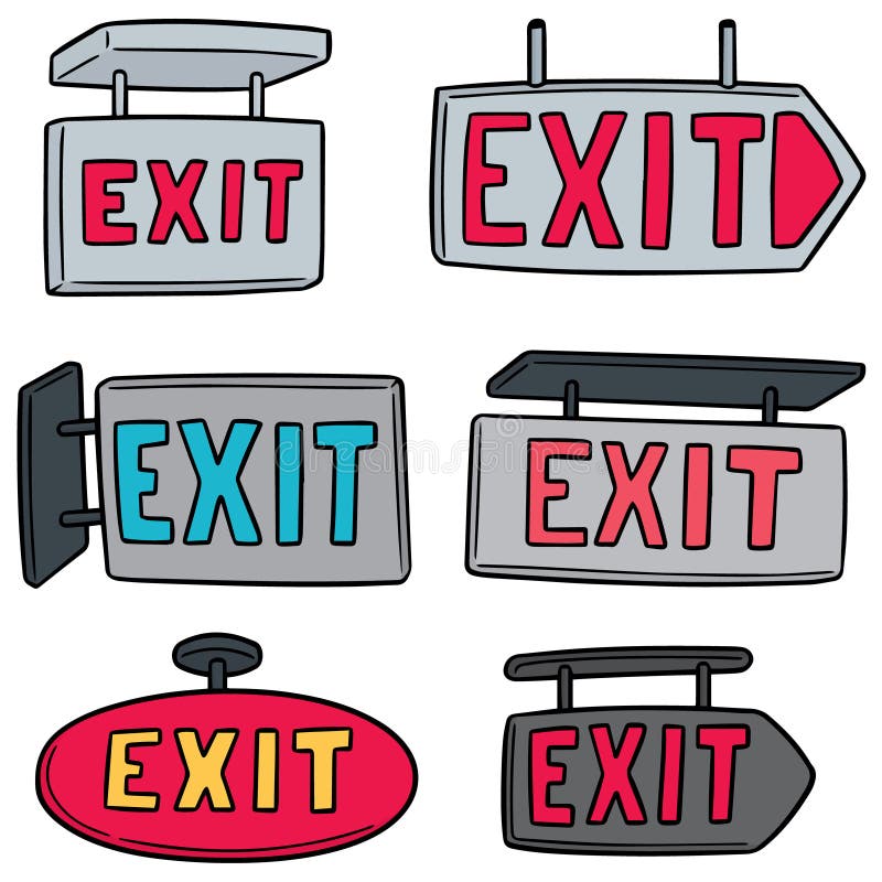 Exit Stock Illustrations – 63,686 Exit Stock Illustrations, Vectors ...