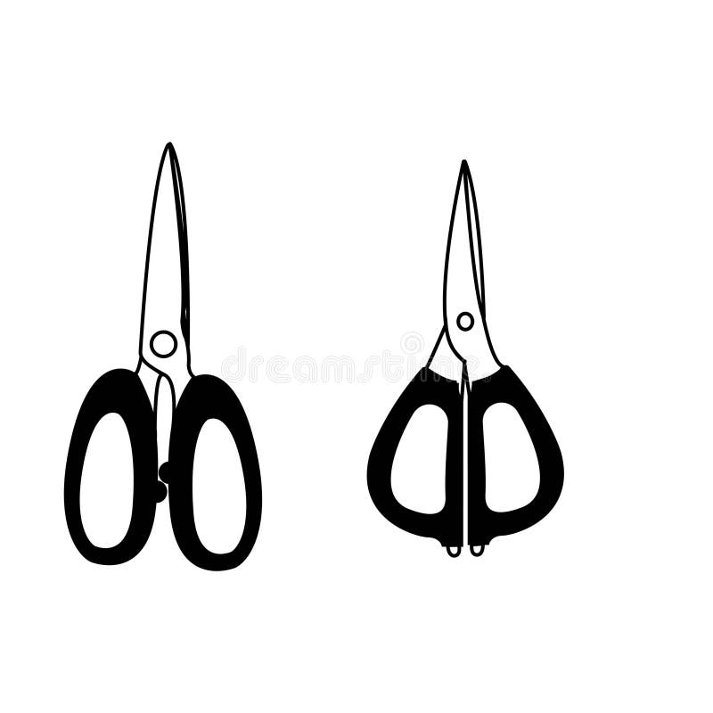 Scissors Vector Set - Set of Two Stock Vector - Illustration of ...
