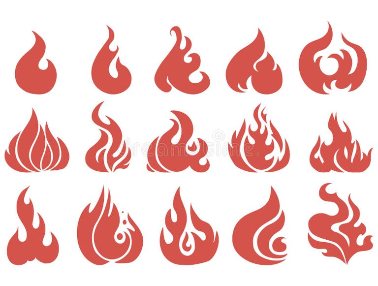 Stylized Flame Stock Illustrations – 21,574 Stylized Flame Stock ...