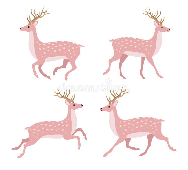 Pink Sign Deer Stock Illustrations – 589 Pink Sign Deer Stock ...