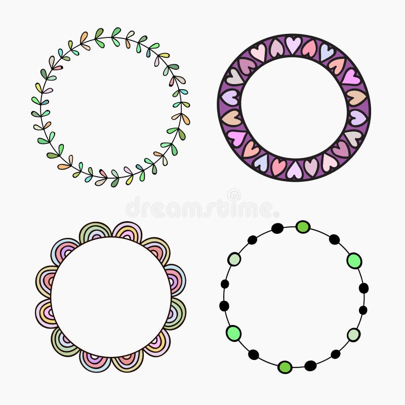 Vector Set of Four Different Colored Frames. Stock Vector ... Vector Set of Four Different Colored Frames. Stock Vector ...