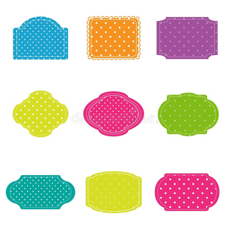 Vector set of frames stock vector. Illustration of card - 12960239