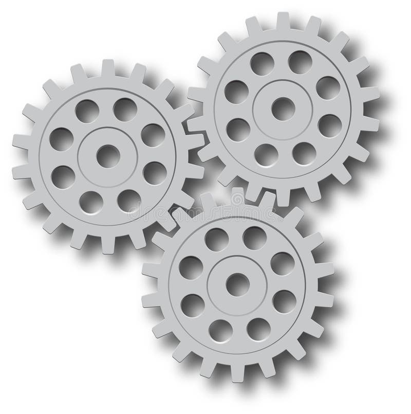 Vector Set. Gear, Cog, Sprocket, Wheel Stock Vector - Illustration of ...
